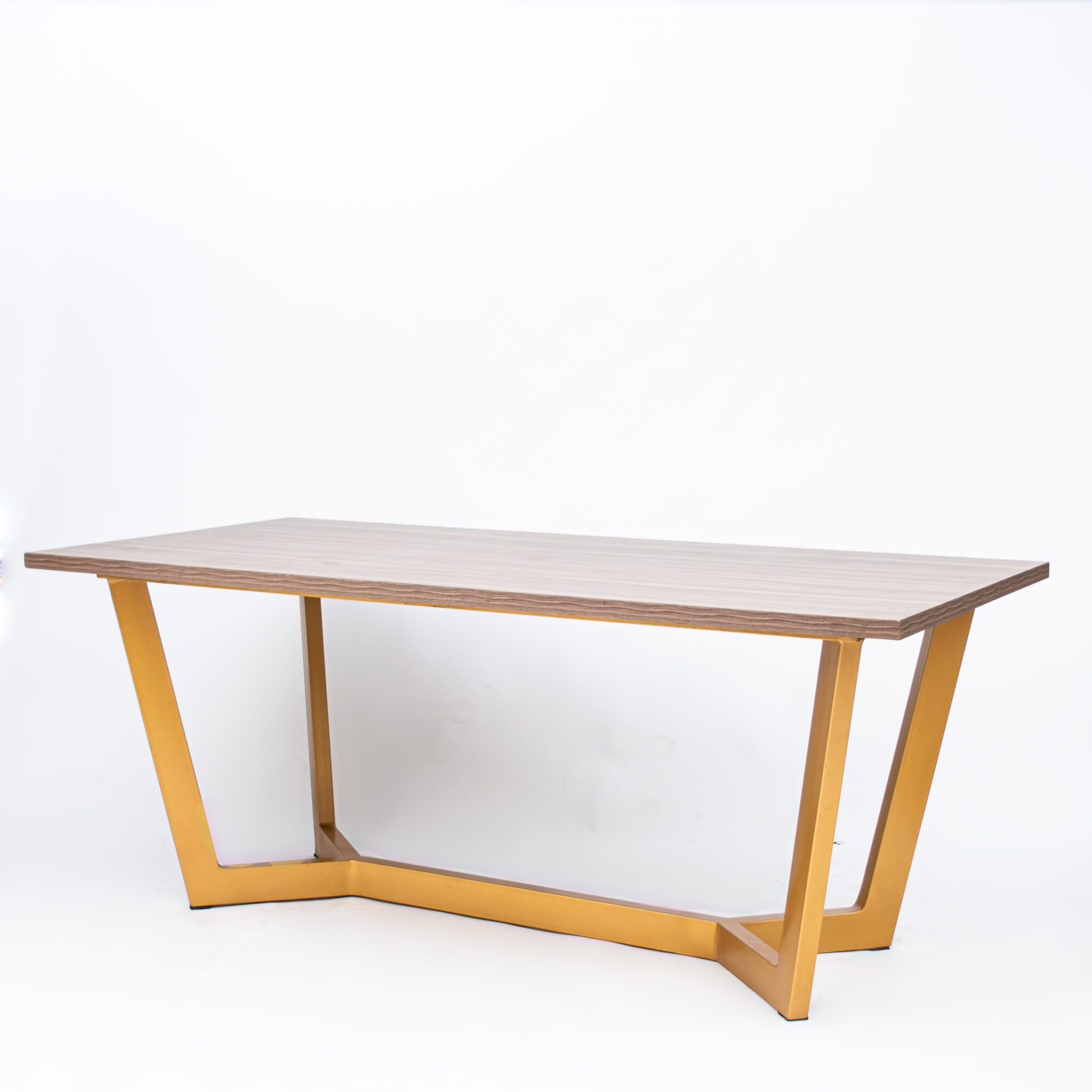 INCITO Executive Table (Walnut & Gold) – IDEUS HOME