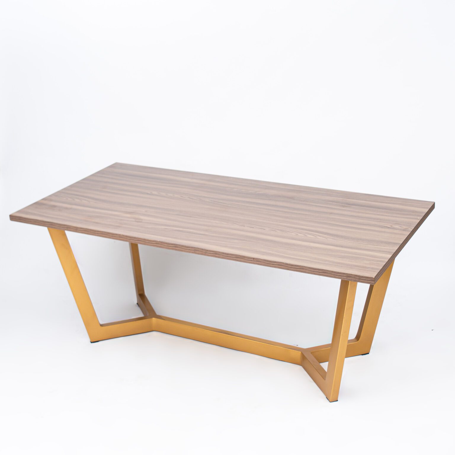 INCITO Executive Table (Walnut & Gold) – IDEUS HOME